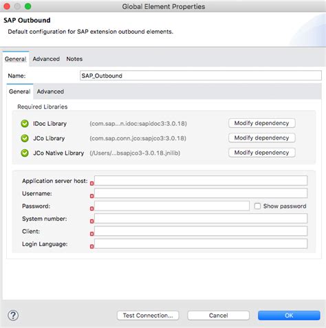 Sap Connector Studio Configuration Mulesoft Documentation
