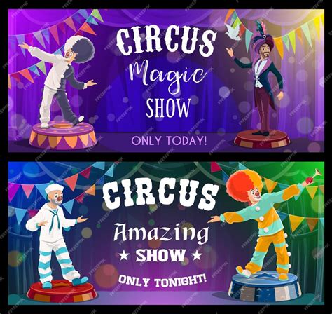 Payasos Del Carnaval Del Parque De Atracciones De Los Artistas Del