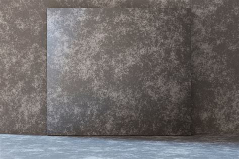 제품 배치를 위한 복사 공간이 있는 비어 있는 미니멀한 장면 프리미엄 상품을 강조하는 데 이상적입니다 회색 색상 콘크리트 표면 산업 스타일 제품 전시 모형 3d 렌더링 0