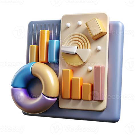 Beautiful Modern Data Analytics Charts Graphs Cutout For Business Intelligence 58602066 Png