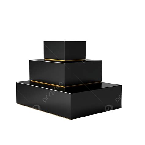 블랙 골드 연단의 현실적인 3d 렌더링 3d 사치 검은색 Png 일러스트 및 이미지 에 대한 무료 다운로드 Pngtree