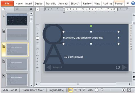 Quiz Game Show Template For Microsoft PowerPoint