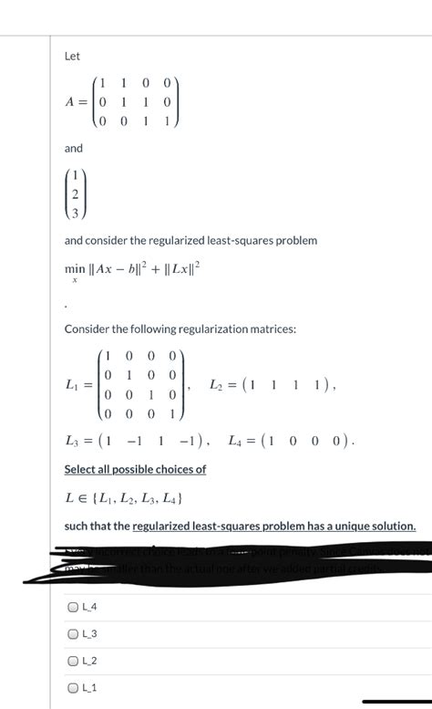 Solved Let A 1 0 0 1 1 0 0 0 1 0 1 1 And And Consider