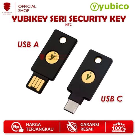 Jual Yubico Yubikey 5 5c Nfc Security Key Usb And Two Factor Authentication Usb A Usb C Shopee