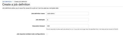 G Set Up A Job Definition Aws Hpc Workshops