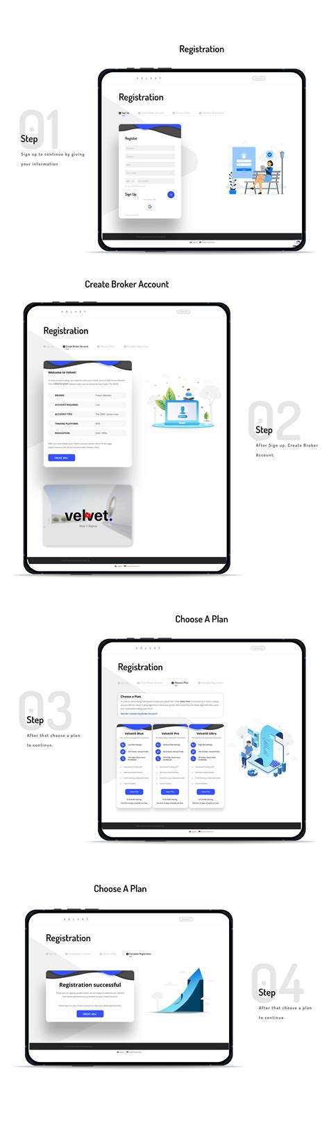 Registration Form UI Design Website Section UIUX Behance