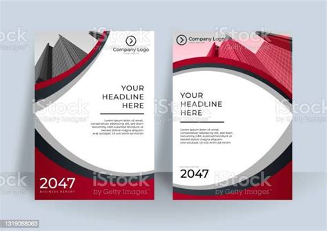 A4의 도시 배경 비즈니스 북 커버 디자인 템플릿이있는 빨간색 색 구성표 브로셔 연례 보고서 잡지 포스터 기업 프리젠 테이션 포트폴리오 전단지 배너 웹 사이트에 쉽게 적응할