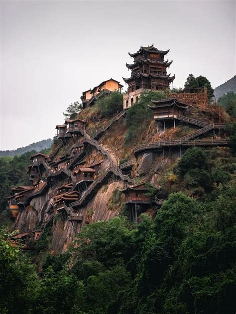摄影 悬崖区木屋民宿 望仙谷 美景 5358183787 花瓣网