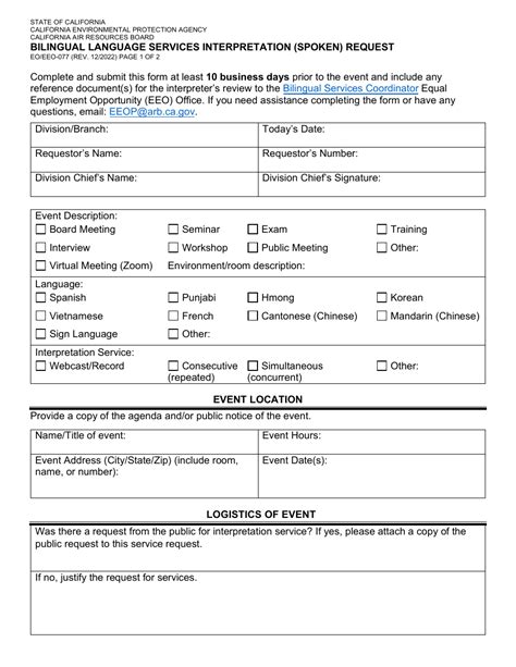 Form Eo Eeo 077 Fill Out Sign Online And Download Fillable Pdf California Templateroller