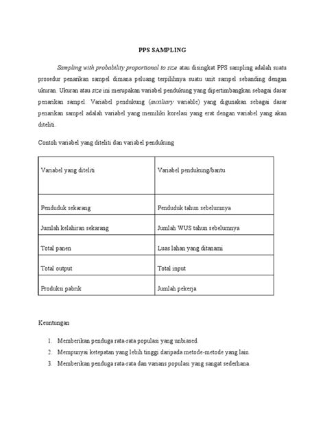 Pps Sampling Pdf