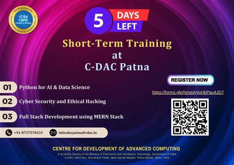 Cdac Patna On Linkedin Emergingtech Techtraining Careergrowth