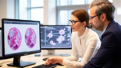 Premium Photo Two Software Developpers A Man And A Woman Are