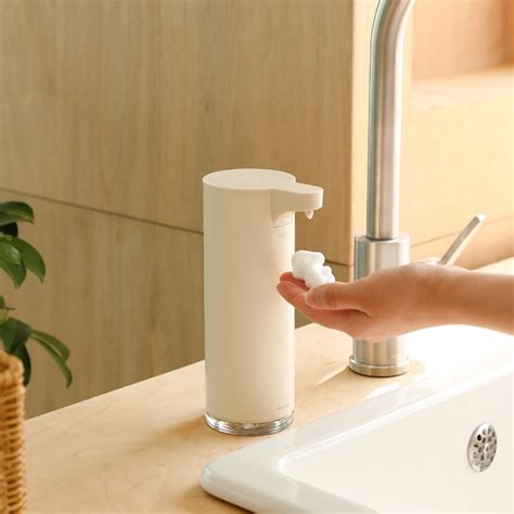 무아스 퓨어앤클린 소프트버블 메탈 자동 손세정기 핸드워시 욕실 디스펜서 감도 깊은 취향 셀렉트샵 29cm