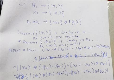Tensor Product Of Two Hilbert Spaces