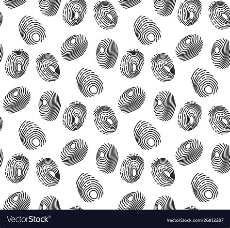Fingerprint Seamless Pattern Repeating Texture Vector Image