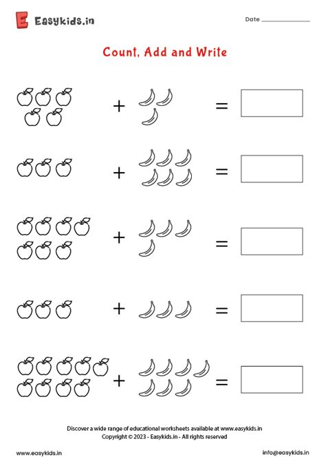 Count Add And Write The Number Worksheet