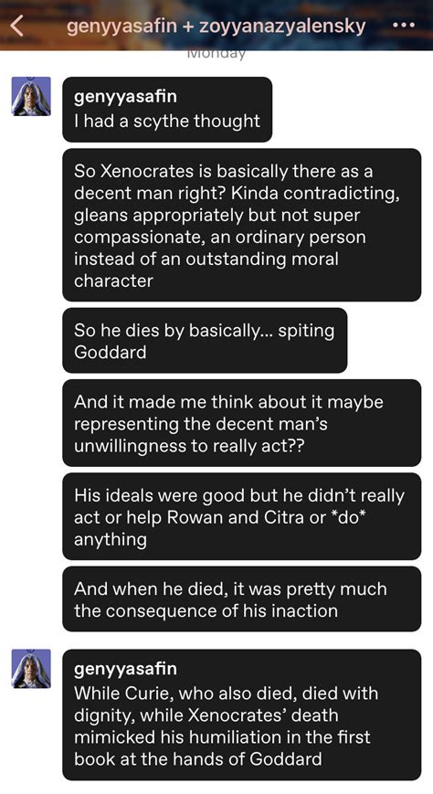 Arc Of A Scythe — Rowan As A Lettuce Remembered Rowan Calls Himself