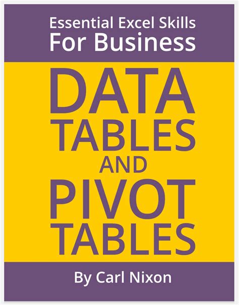 data tables and pivot tables essential excel skills for business free