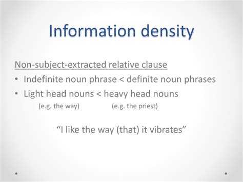 Ppt Redundancy And Reduction Speakers Manage Syntactic Information