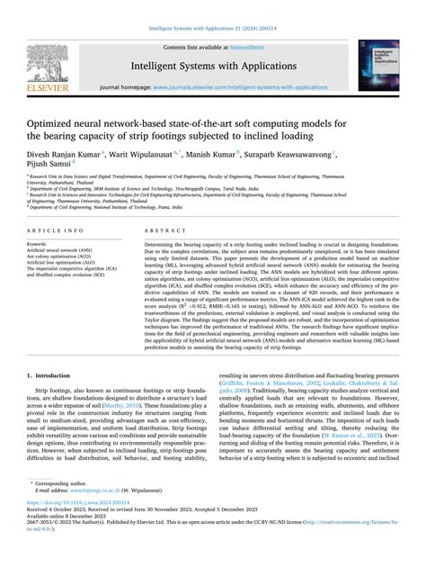 Pdf Optimized Neural Network Based State Of The Art Soft Computing Models For The Bearing