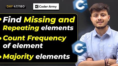 Sasmita Ghadai On Linkedin Lecture 35 Majority Elements Count Frequency Of Element Find