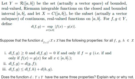 Solved Let Y R A B Be The Set Actually A Vector Space Chegg Com