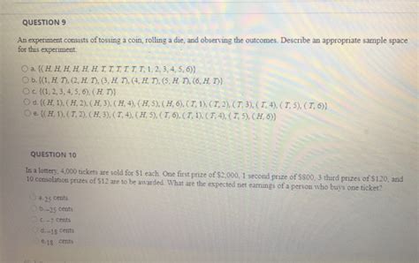 Solved QUESTION An Experiment Consists Of Tossing A Coin Chegg