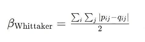 What Formula Of Beta Diversity Pairwise Whittaker Will Be Used In The