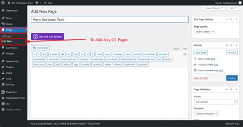 divi hero sections imports using divi library option divi documentation