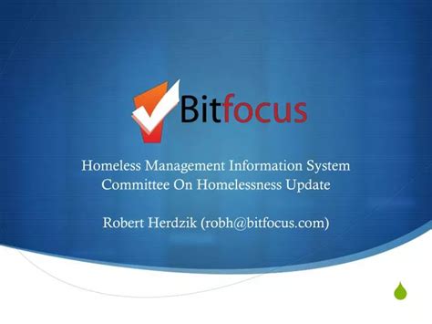 Ppt Homeless Management Information System Committee On Homelessness Update Powerpoint