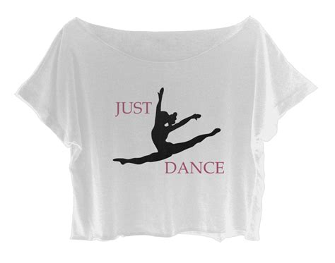 Just Dance Womens Crop Tee Ballet Shirt Dance Crop Top On Luulla