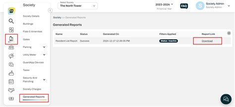 How Can We View And Download The Entry Exit Report Of Our Society MyGate Admin