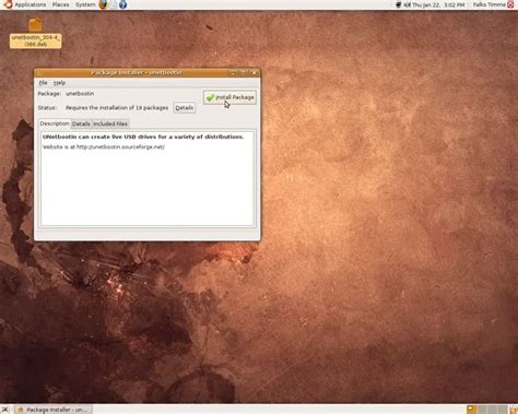 Creating USB Startup Disks From Various Linux Distributions With UNetbootin