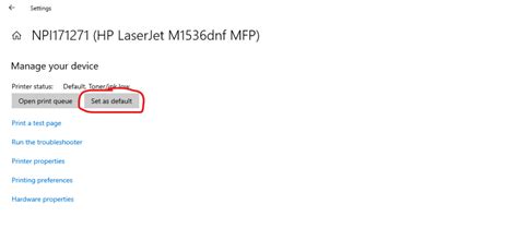 How To Set Default Printer In Windows 10