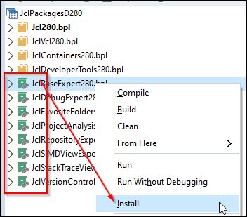 Jedi How Install Jcl And Jvcl On Delphi Ce Version Stack Overflow