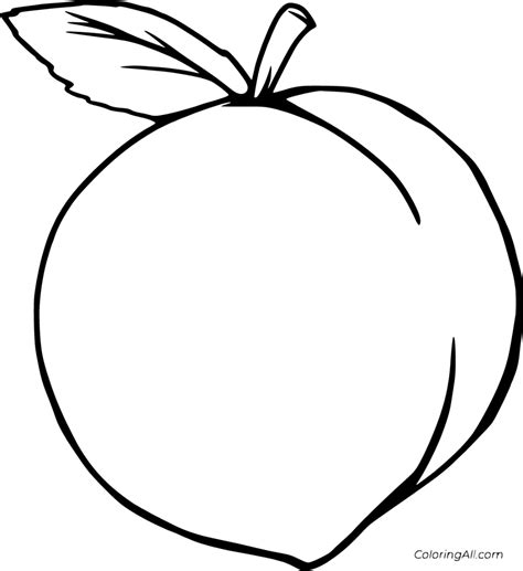 Free Printable Peach Coloring Pages Fruit Coloring Pages Princess