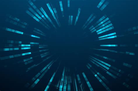 Premium Photo 3d Rendering Blue Diverging Technological Lines