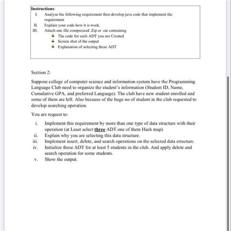 Solved Instructions 1 Analyze The Following Requirement