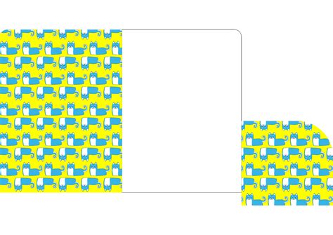 File Folder Design With Cat Pattern Themefile Folder Design With Cat
