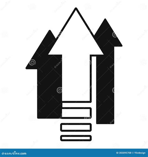 Velocity Efficient Icon Simple Vector Plan Work Up Stock Illustration