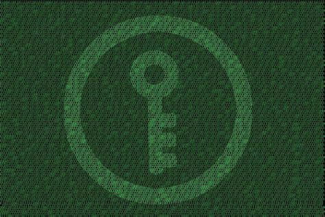 Encrypted Digital Key With Green Binary Code Dark Binary Padlock Photo Background And Picture