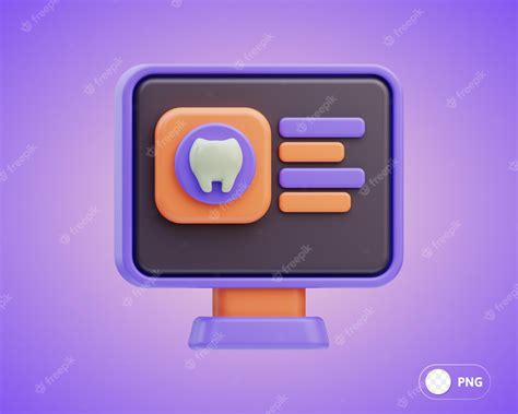Premium Psd Data X Ray Dental 3d Illustration