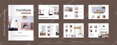 미니멀리스트 제품 카탈로그 디자인 레이아웃 또는 비즈니스 다목적 제품 브로셔 템플릿 디자인 프리미엄 벡터