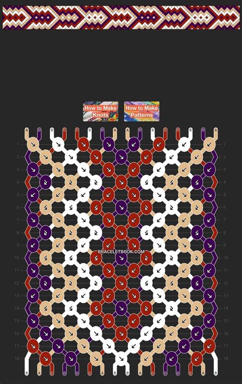 15980 Aesthetic Friendship Bracelet Pattern в 2024 г Фенечка Нитки Браслеты