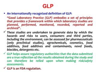 Good Lab Practices GLP PPT
