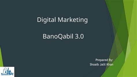 Shoaib Digital Marketing Banoqabil 30pptx