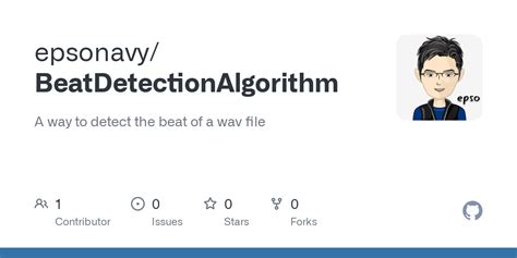 GitHub Epsonavy BeatDetectionAlgorithm A Way To Detect The Beat Of A Wav File