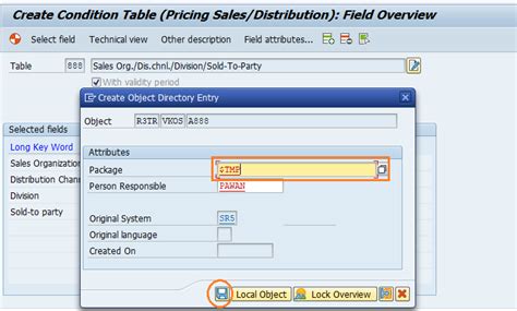 sap sd define condition tables