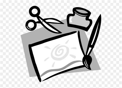 Arts And Crafts Clip Art Black And White