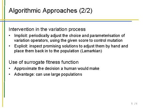 Evolutionary Computing Chapter 14 Chapter 14 Interactive Evolutionary